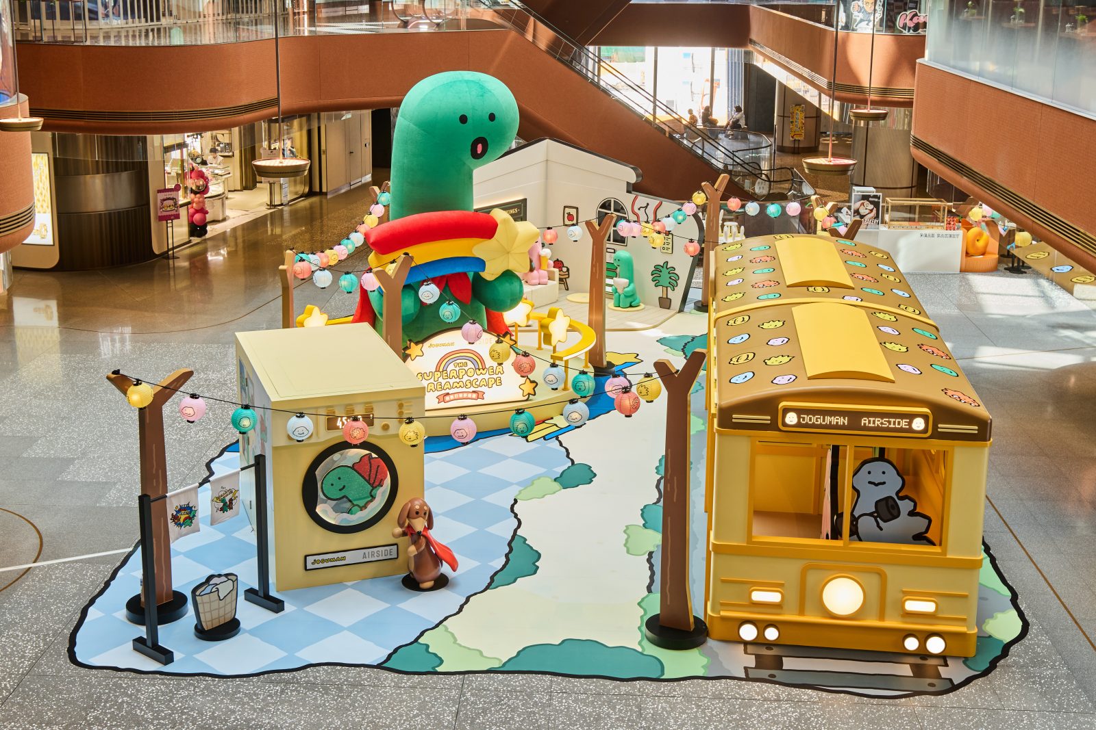 黃巴士 — 人氣插畫JOGUMAN登陸AIRSIDE 可愛恐龍與小朋友歡度中秋